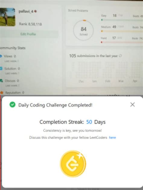 Pallavi Kutwade On Linkedin Leetcode Codingjourney Alwayslearning