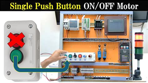 Single Push Button On Off Plc Program Single Push On Off Circuit