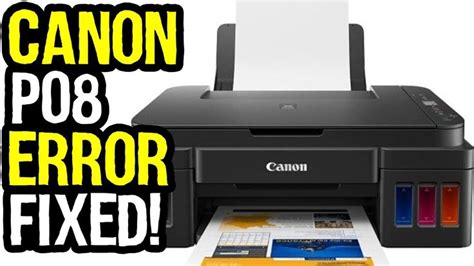 Steps To Fix Canon Printer Error Code P08