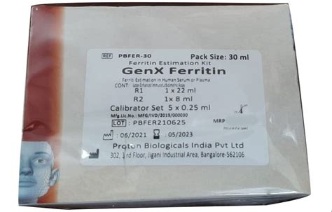 Proton Genx Ferritin Test Kit At Best Price In Nashik Id 25327727762