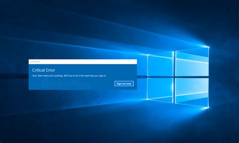 11 Ways Windows 10 Critical Error Start Menu Isnt Working Fixed