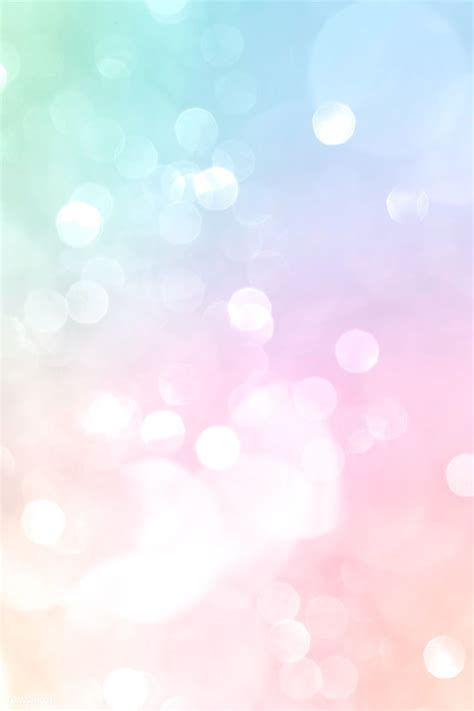 Pastel Colorful Gradient With Bokeh Light Background