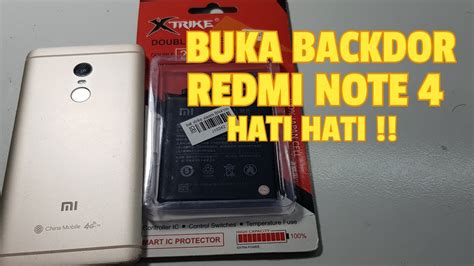 Cara Ganti Baterai Redmi Note Note X Mediatek YouTube
