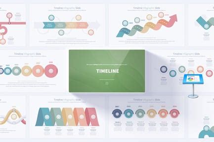 Timeline Keynote Presentation Template Incl Businesstimeline And Process Envato