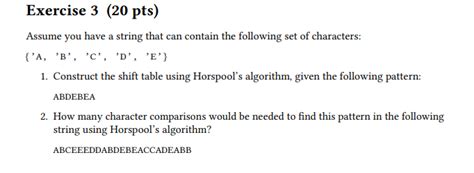 Solved Exercise 3 20 Pts Assume You Have A String That Can