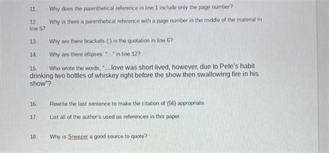 Use The Following Excerpt Of A Paper To Answer The