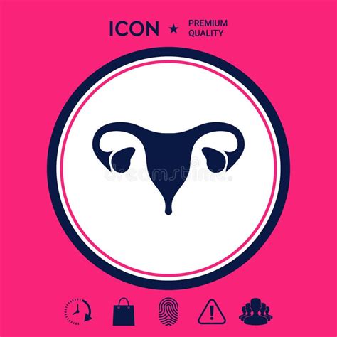 Human Organs Female Uterus Icon Stock Vector Illustration Of Health