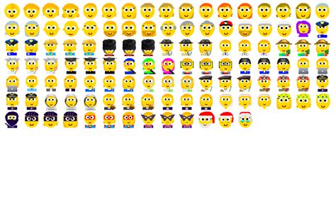 Emoji Sprites By Coffretchi2023 On Deviantart