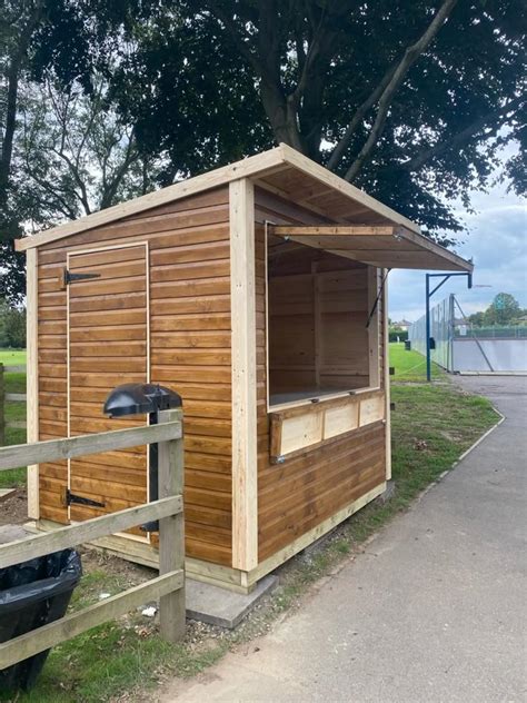 Rustic Wooden Kiosk For Outdoor Catering