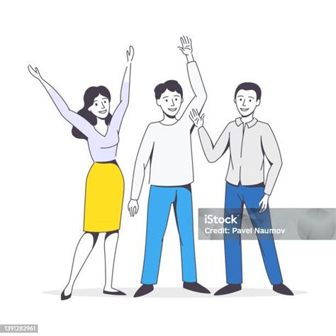 벡터 일러스트 레이 션을 함께 일하는 남성과 여성 사무실 직원과의 성공적인 팀 동료에 대한 스톡 벡터 아트 및 기타 이미지 동료 문화 벡터 Istock