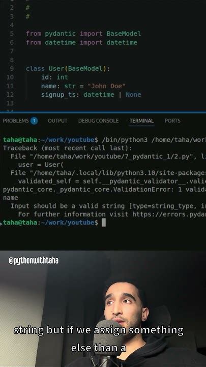 Data Validation With Pydantic In Python Youtube