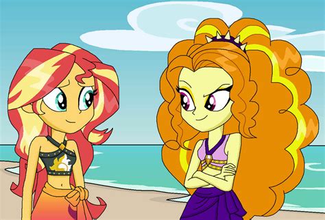 6841296 Safe Artist Emeraldblast63 Adagio Dazzle Sunset Shimmer
