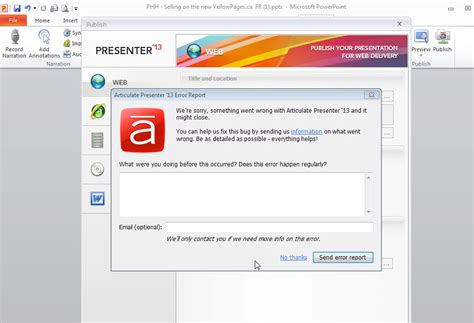 Publishing Error Articulate Presenter Discussions E Learning Heroes