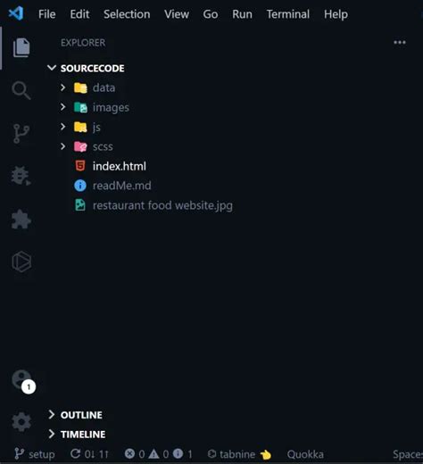 how to build a food ordering website with html scss css and