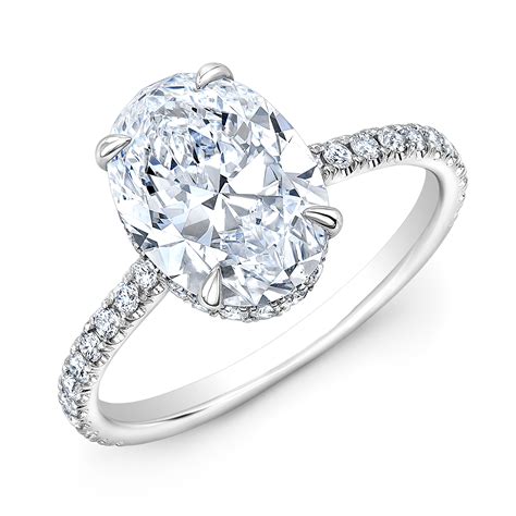Oval Cut Engagement Rings On Finger