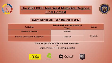 The 2021 Icpc Asia West Multi Site Regional Final Contest Ghulam