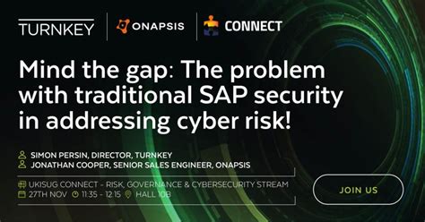 Learn About Sap Security Gaps With Ukisugconnect Onapsis Posted On The Topic Linkedin