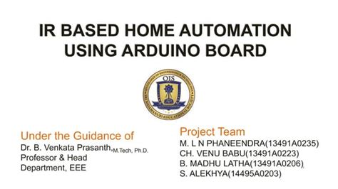 Ir Based Home Automation Using Arduino Uno Pptx Radio Control