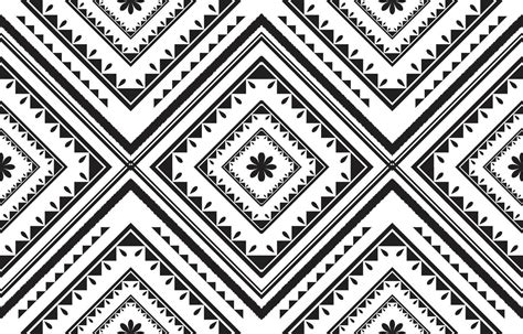 Seamless Geometric Pattern Design Black White Pattern For Background Or Wallpaper Tribal