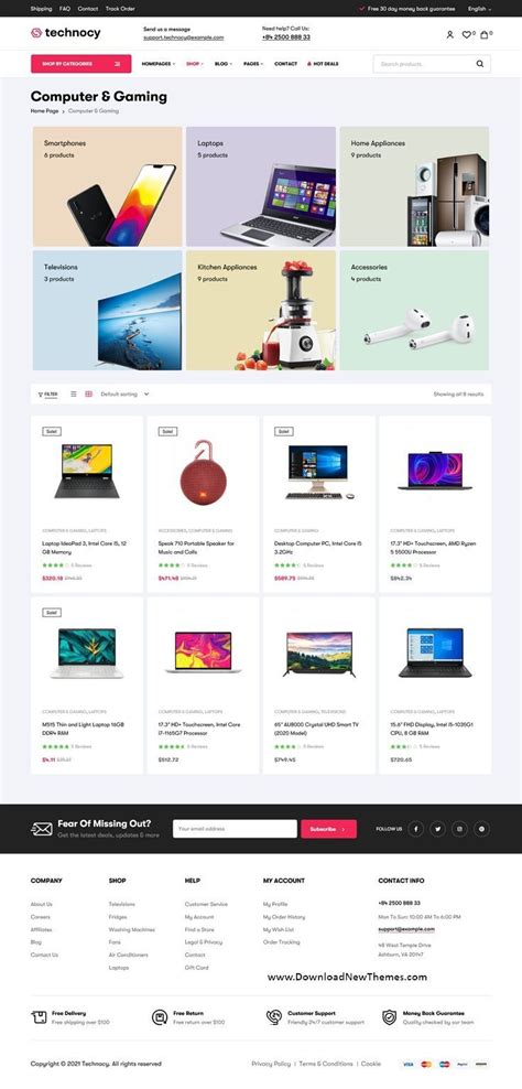 Technocy Electronics Store Woocommerce Theme Woocommerce Themes Ecommerce Website Woocommerce