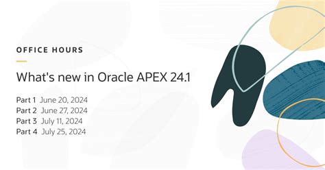 Oracle Apex 📌 Please Join Us For The Next Four Oracle