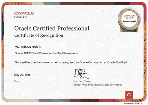 oracleapex oraclecertification lowcode 1z0771 oracledeveloper… md ahsan habib 24 comments