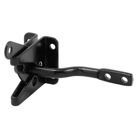 Prime Line Black Steel Strike Gate Latch Single Pack Mp18517 The Home Depot