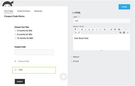 5 Ways To Use An Html Field In Your Wordpress Form Ninja Forms