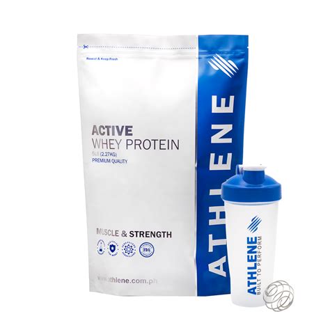 Active Whey Protein 5lbs With Shaker Bundle Athlene Nutrition