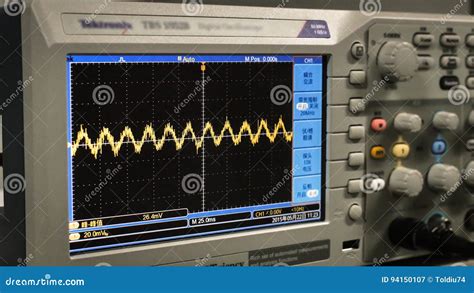 Detail Of An Oscilloscope Stock Image Image Of Instrument 94150107