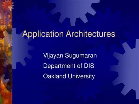 Ppt Application Architectures Powerpoint Presentation Free Download