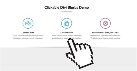 Clickable Blurb Module In Divi Theme ~ Divi Lover