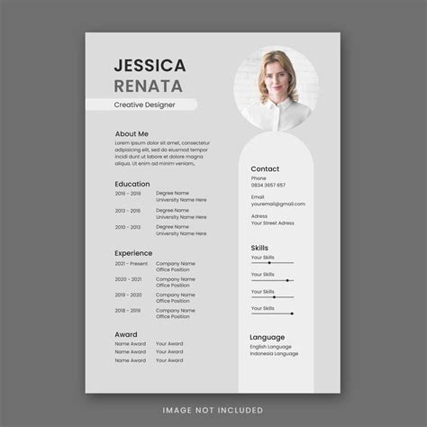 Profesional Modern Cv Design Template Premium Psd
