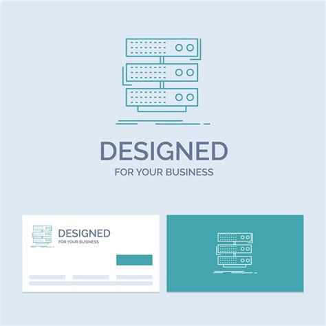 Server Storage Rack Database Data Business Logo Line Icon Symbol For Your Business