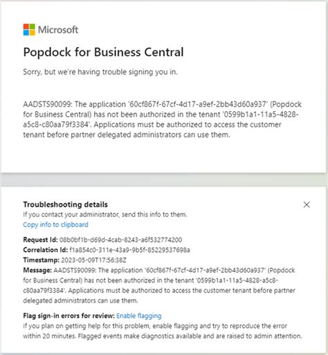 Azure Authorization Error When Creating A Connection To Popdock Eone Solutions