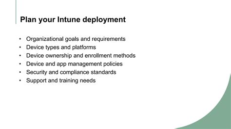 Presentation Manual On How To Proceed With Intune Implementation Pptx