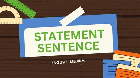 The Statement Sentence English Medium Youtube