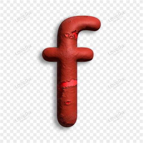 추상 빨간색 3d 소문자 F Png 일러스트 무료 다운로드 Lovepik
