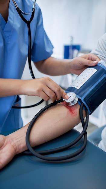 Blood Pressure Cuff Premium Ai Generated Image