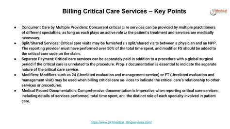 Expert Guidance On Critical Care Billing Services And Cpt Codepptx