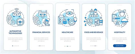 Biometric Technology Onboarding Mobile App Screen Design Presentation