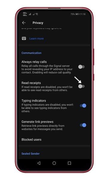 How To Disable Read Receipts In Signal Private Messenger