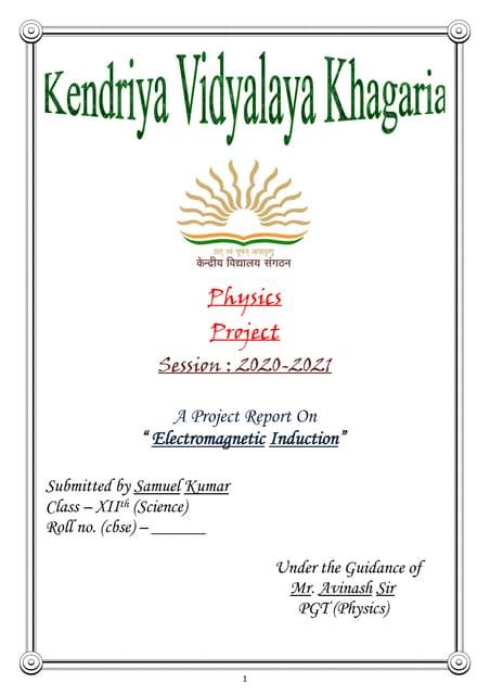 518901864 Physics Project Class Xii 2021 22 Investigatory Projectpdf