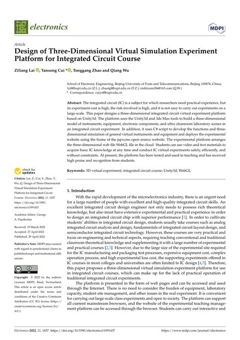 pdf design of three dimensional virtual simulation experiment