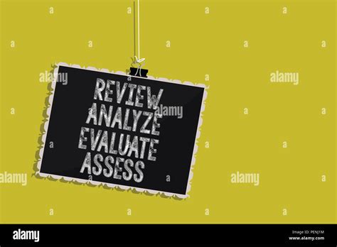 Handwriting Text Review Analyze Evaluate Assess Concept Meaning