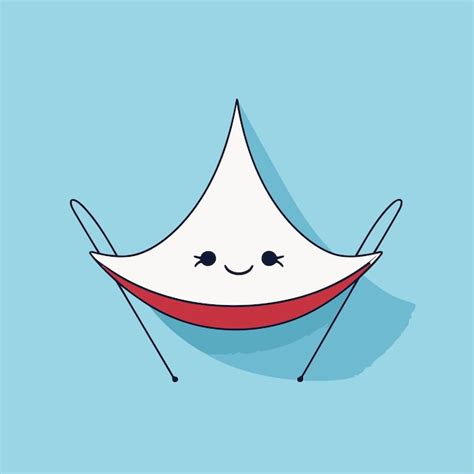 Premium Vector Cute Kawaii Smiling Stingray On Blue Background Vector
