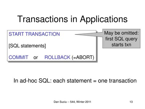 ppt cse544 transactions concurrency control powerpoint presentation