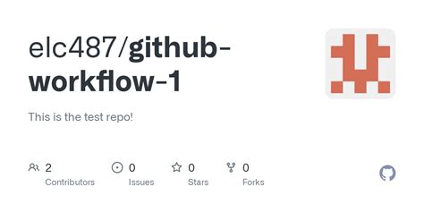 Github Elc487github Workflow 1 This Is The Test Repo