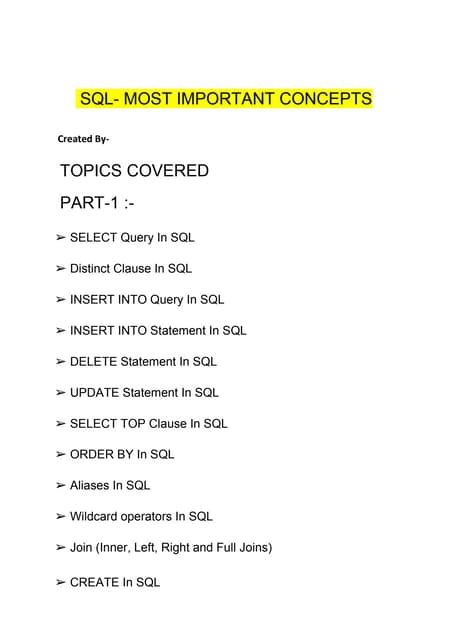 sql logical operators pdf