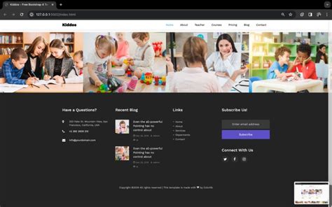 School Website Project In Html Css And Js With Source Code And Report